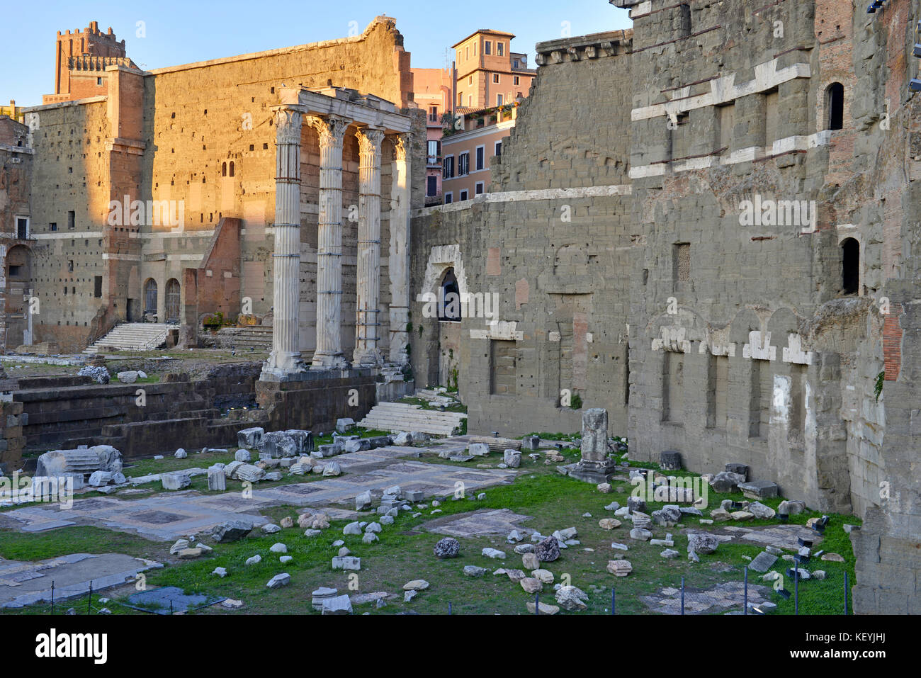The ruins and remains of the Roman Forum in Rome Italy Stock Photo - Alamy