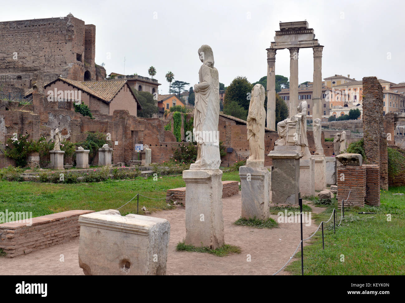 The ruins and remains of the Roman Forum in Rome Italy Stock Photo - Alamy