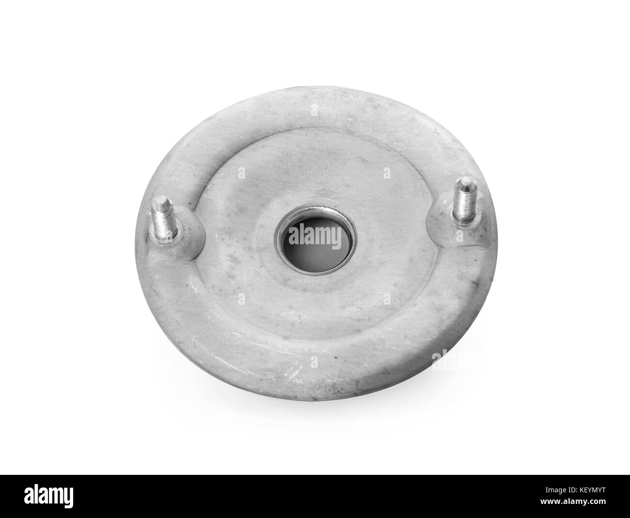 Support the shock absorber of a car on a white Stock Photo - Alamy