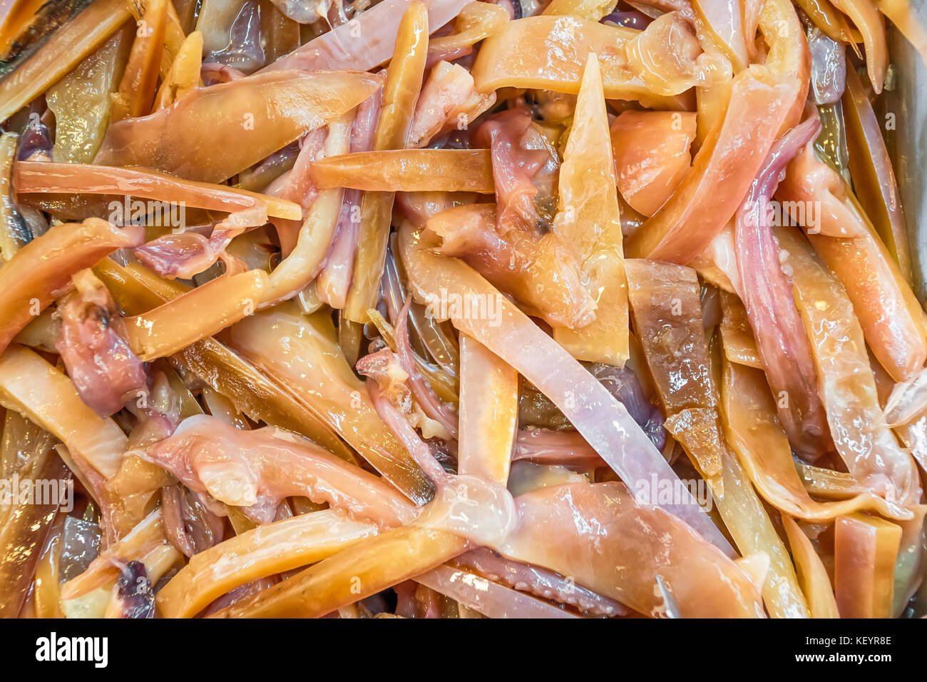 Crispy squid texture background Stock Photo - Alamy