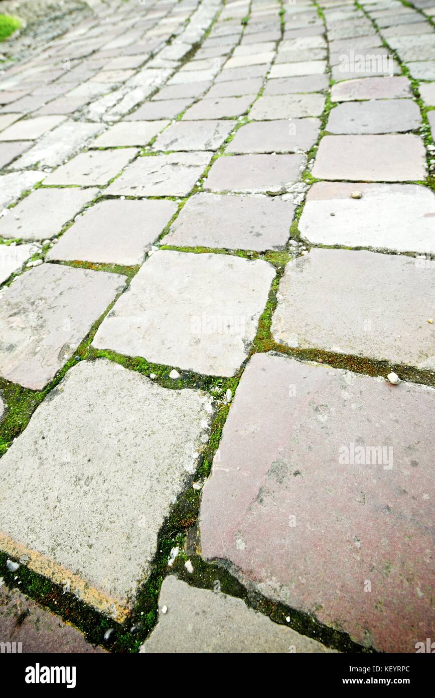Floor of a street with stone tiles Stock Photo - Alamy