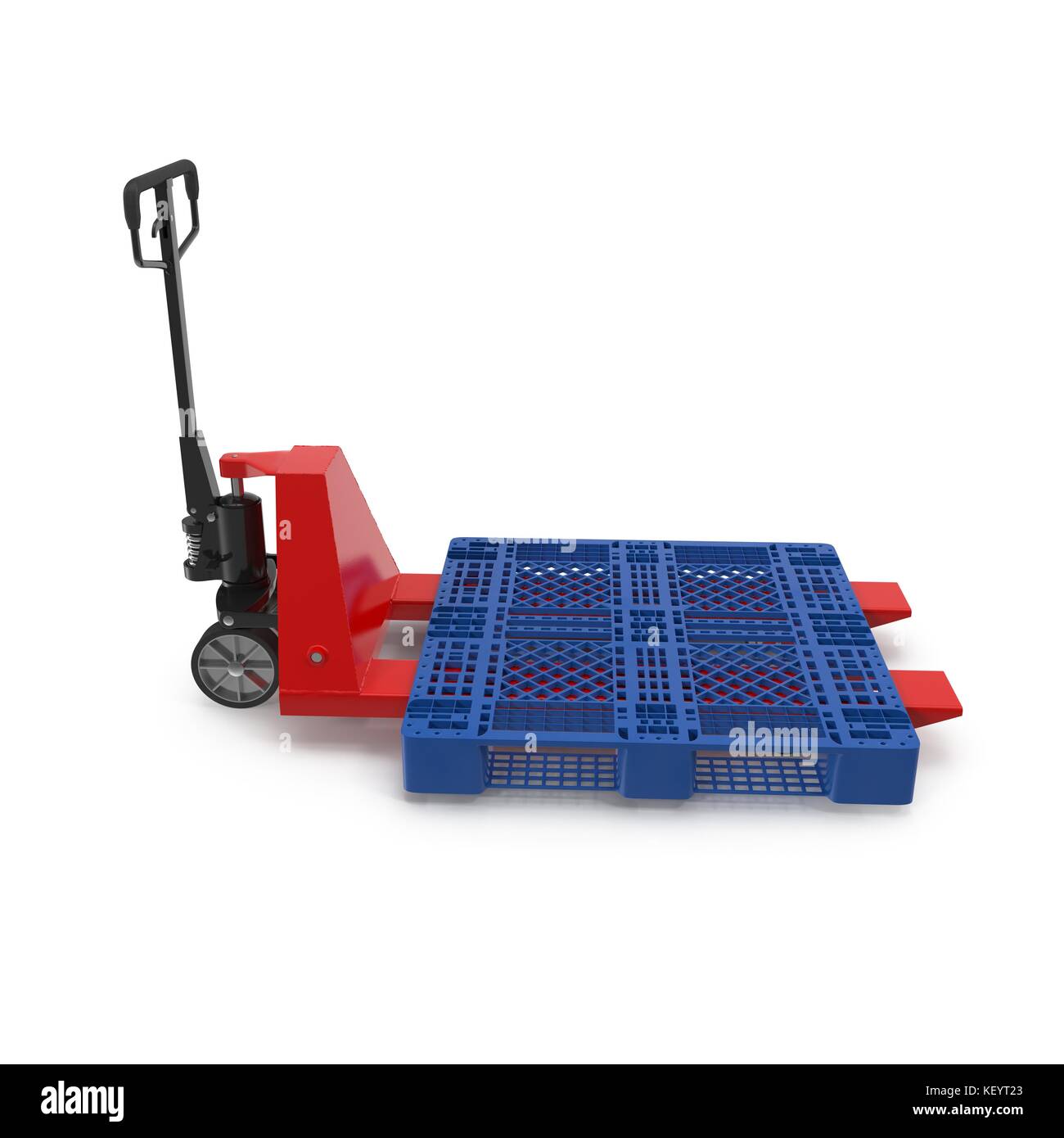 Blue industrial pallet Cut Out Stock Images & Pictures - Alamy