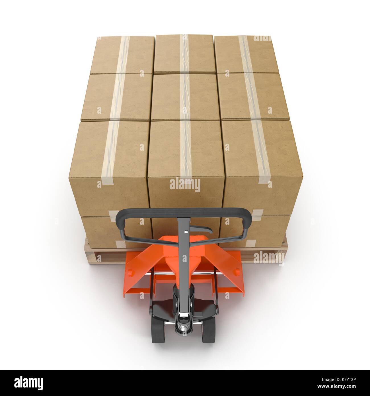 Cardboard boxes on pallets isolated hi-res stock photography and images ...