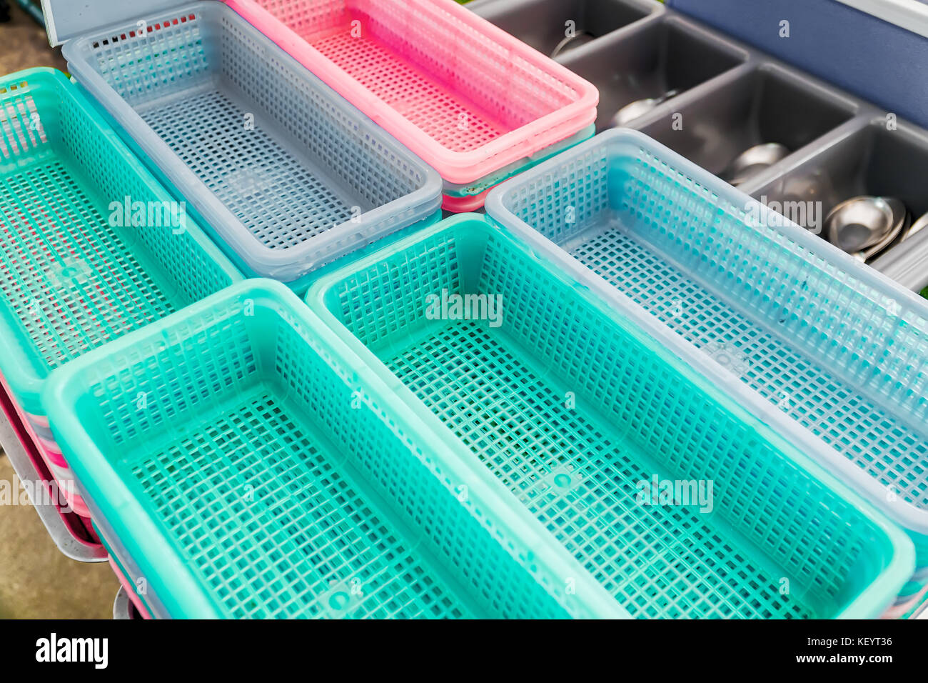Plastic baskets hi-res stock photography and images - Alamy