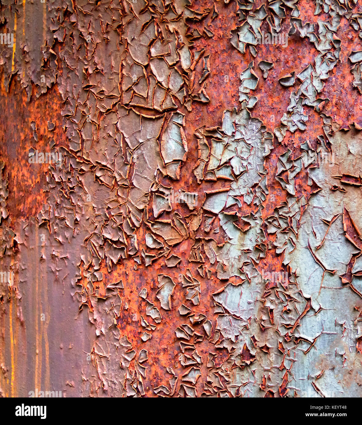 weathered rusty paint-coated metallic background Stock Photo - Alamy