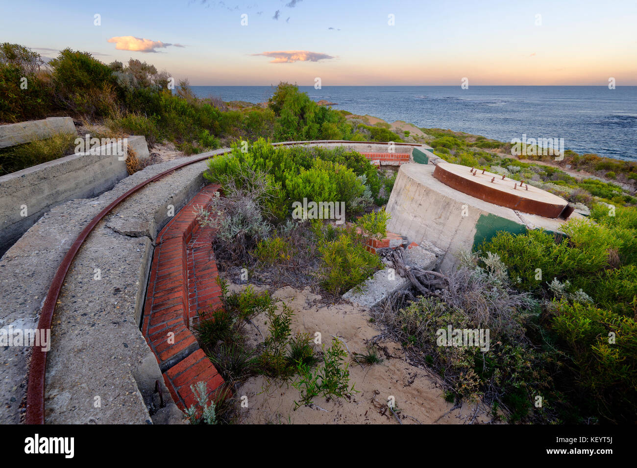World War Two artillery fortification ruins, Point Peron Western ...