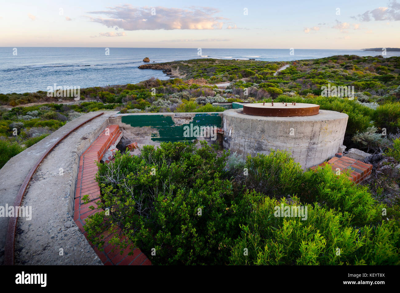 World War Two artillery fortification ruins, Point Peron Western ...