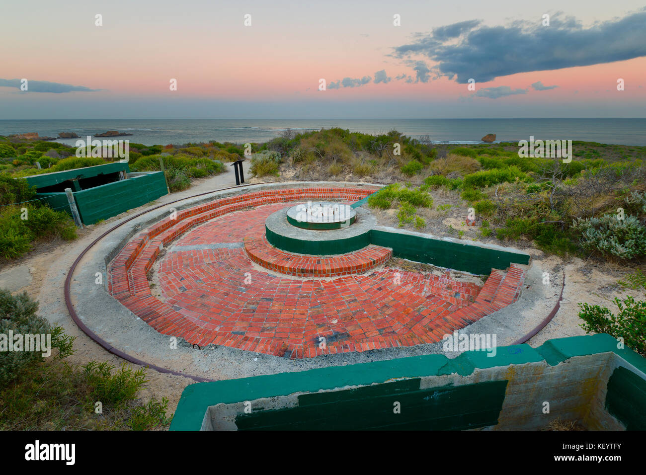 World War Two artillery fortification ruins, Point Peron Western ...