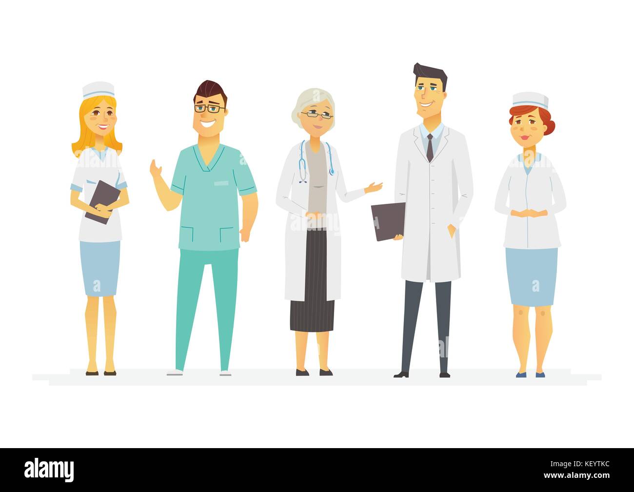 Doctors cartoon hi-res stock photography and images - Alamy