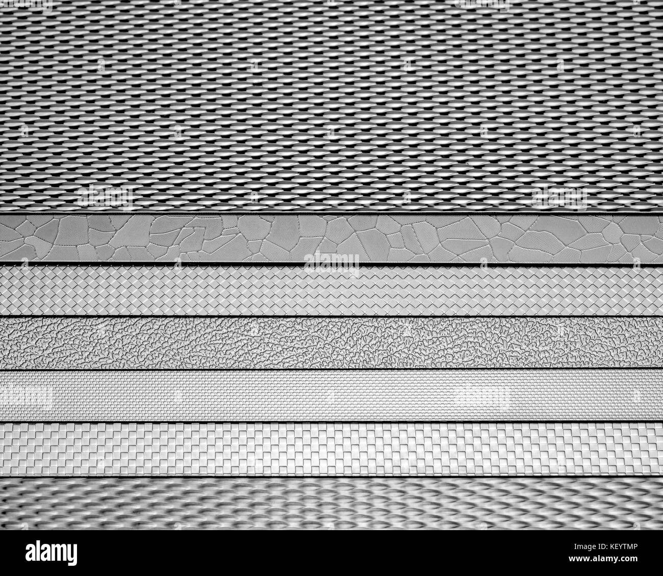 variation of some abstract fine structured metallic surface Stock Photo ...