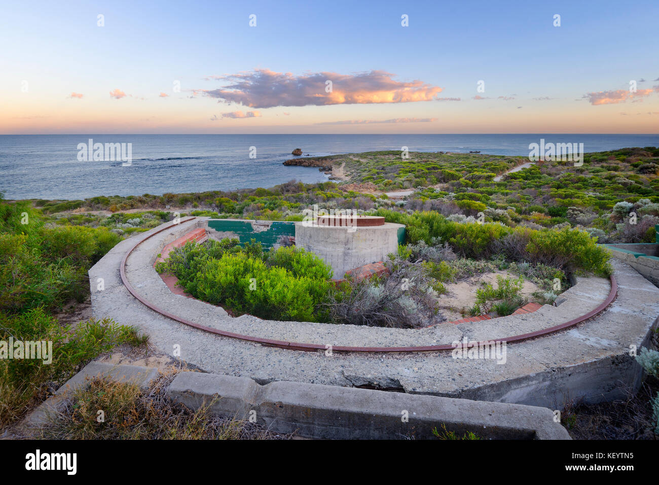 World War Two artillery fortification ruins, Point Peron Western ...