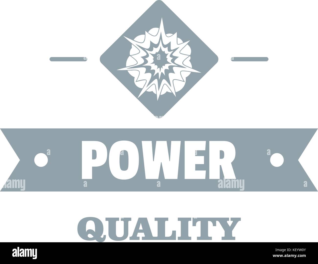Power quality logo, simple gray style Stock Vector Image & Art - Alamy