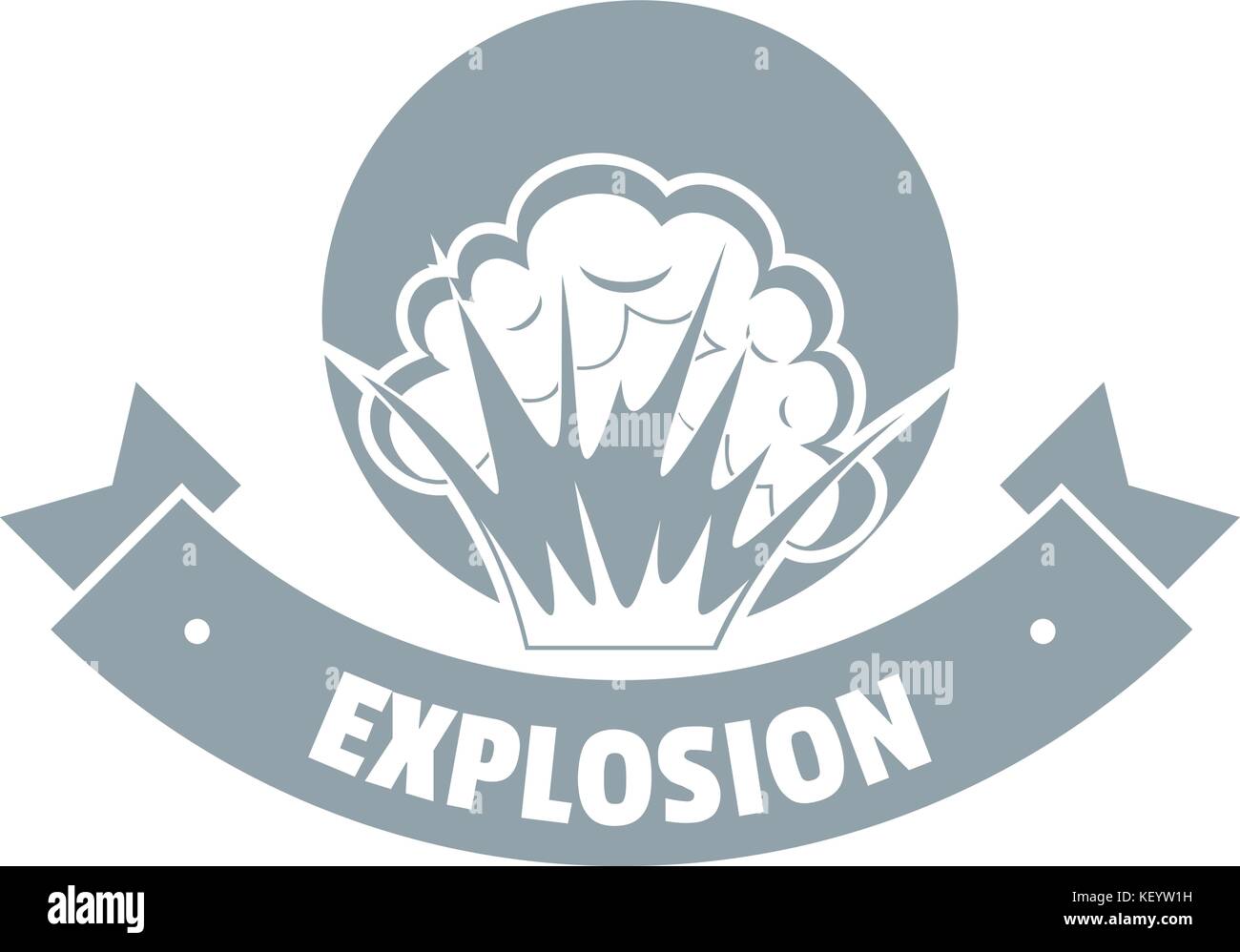 Frame explosion logo, simple gray style Stock Vector Image & Art - Alamy