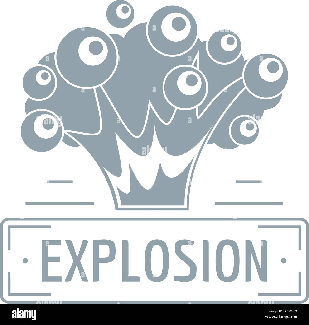 Art explosion logo, simple gray style Stock Vector Image & Art - Alamy