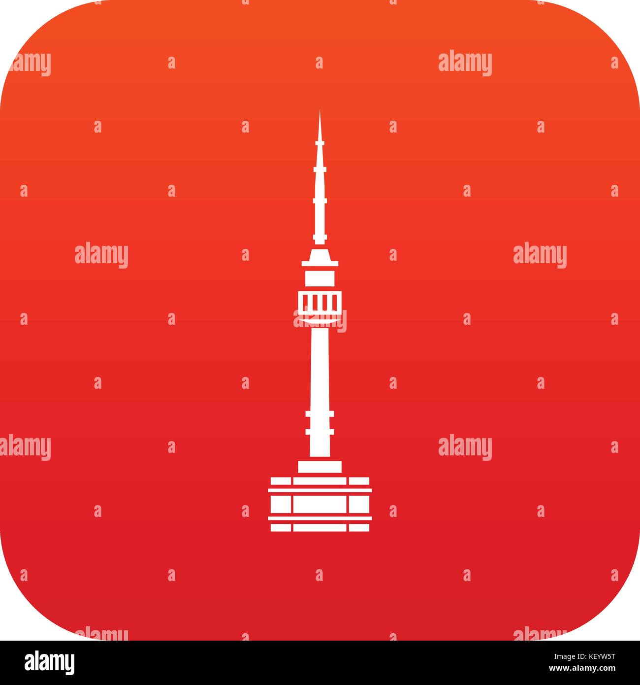 Namsan tower in seoul Stock Vector Images - Alamy