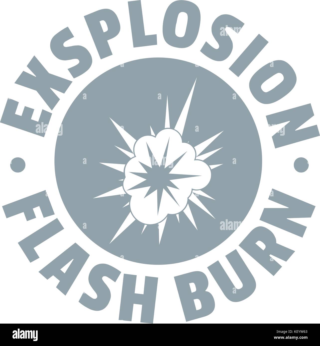 Flash explosion logo, simple gray style Stock Vector Image & Art - Alamy