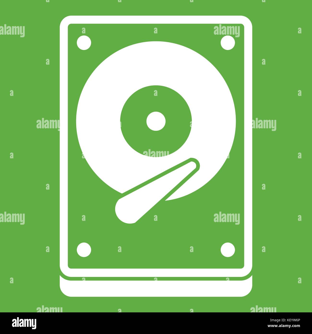 HDD icon green Stock Vector Image & Art - Alamy