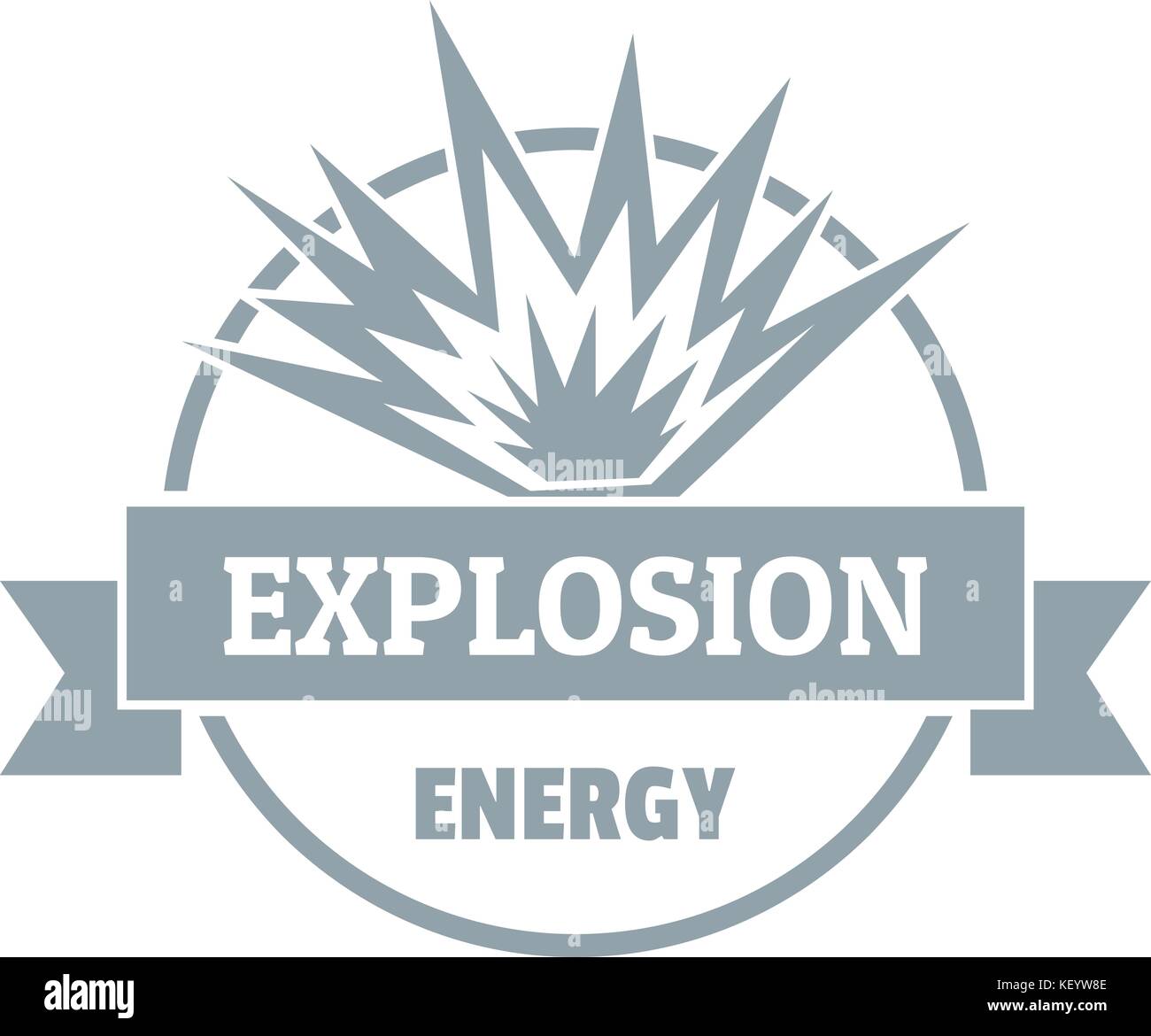 Energy explosion logo, simple gray style Stock Vector Image & Art - Alamy