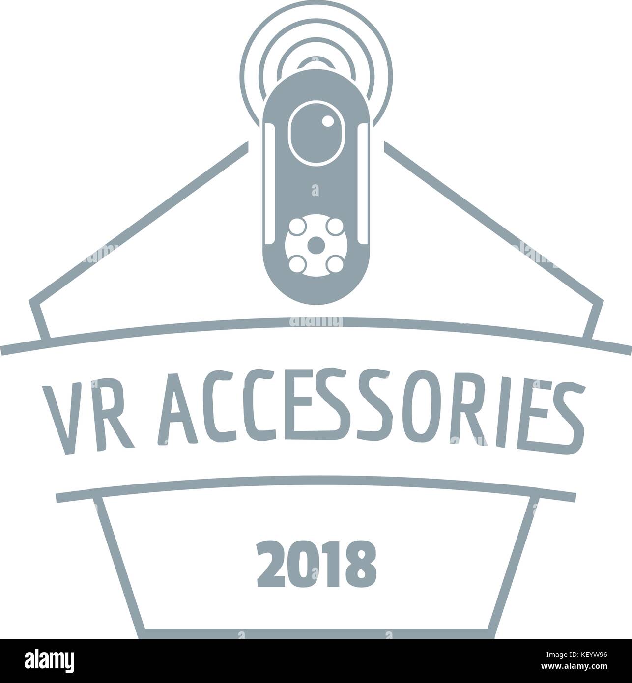 Vr logo, simple gray style Stock Vector Image & Art - Alamy