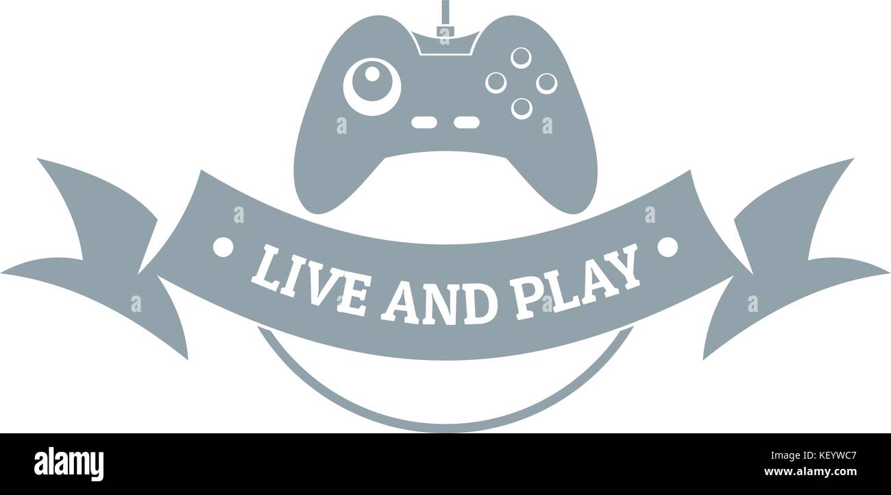 Game logo, simple gray style Stock Vector Image & Art - Alamy