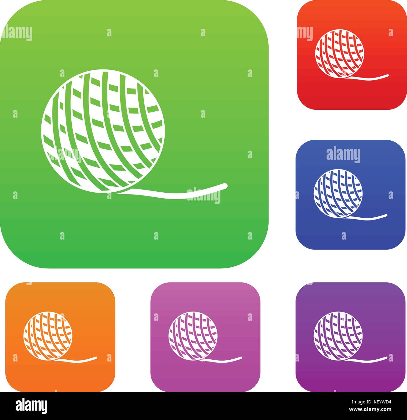 Collection soft yarn Stock Vector Images - Alamy