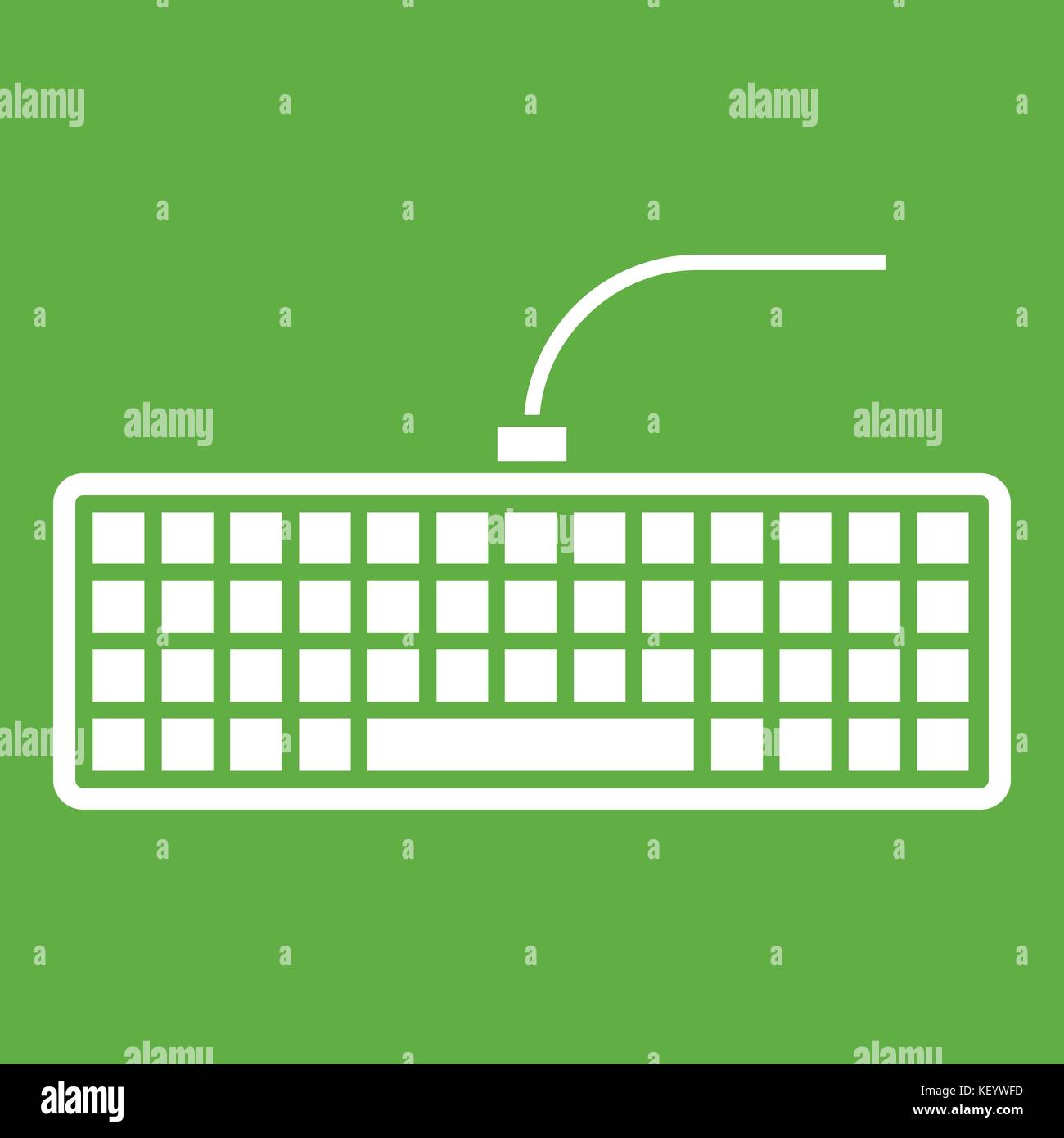 Black computer keyboard icon green Stock Vector Image & Art - Alamy