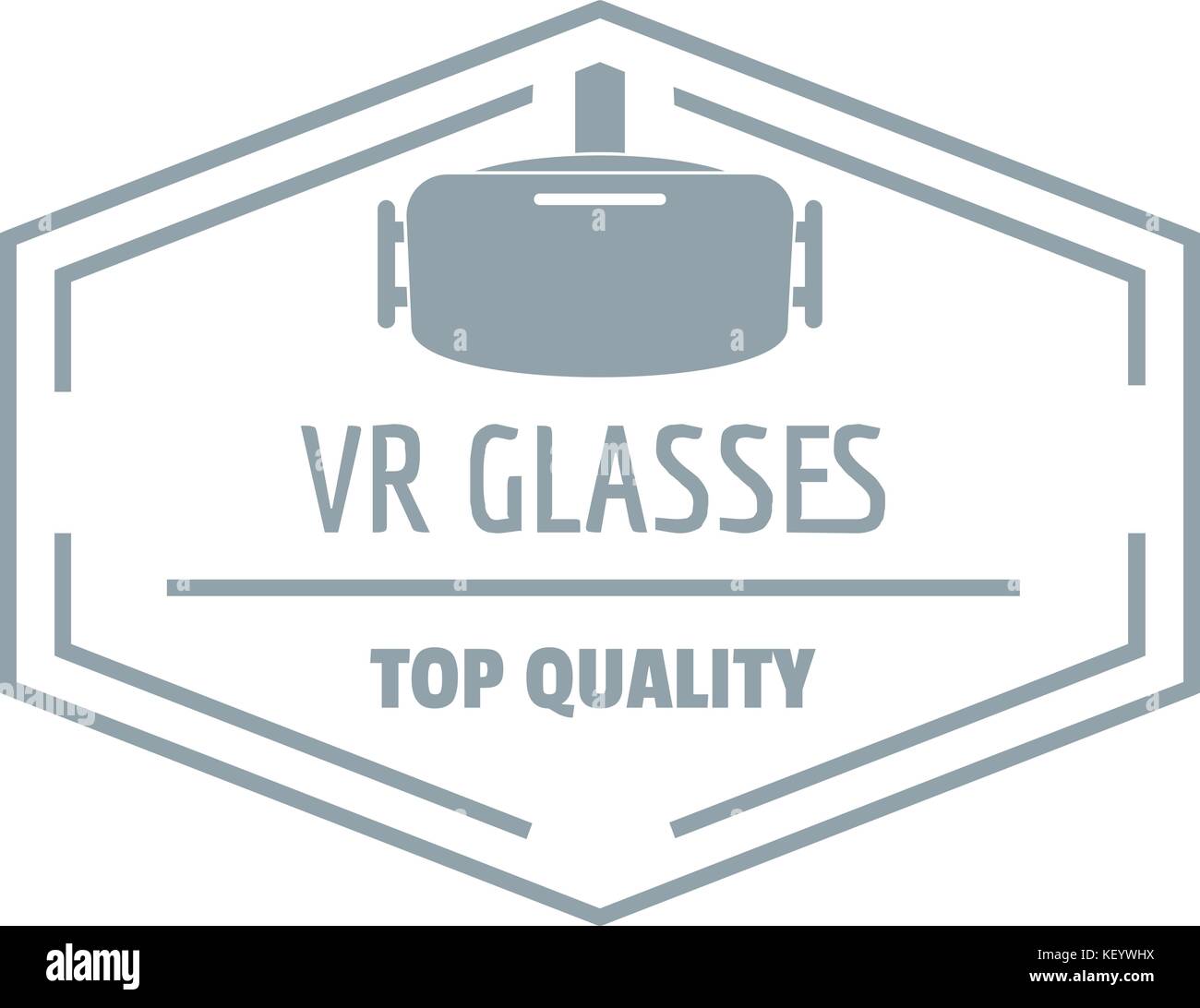 Vr glasses logo, simple gray style Stock Vector Image & Art - Alamy