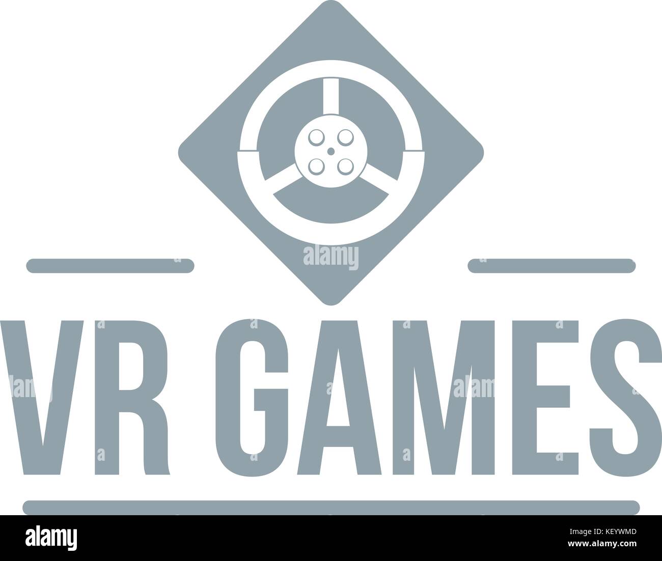 Vr game logo, simple gray style Stock Vector Image & Art - Alamy