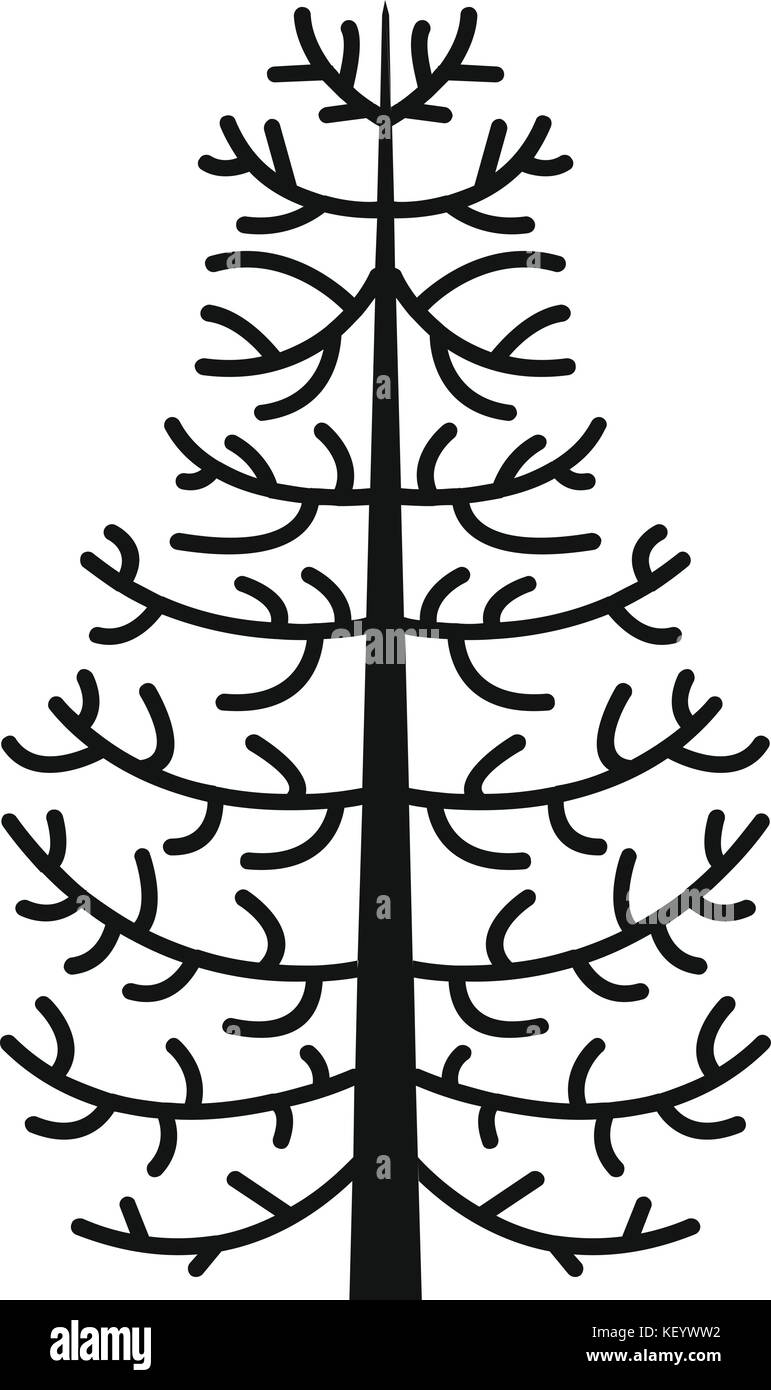 Fir tree icon, simple style Stock Vector Image & Art - Alamy