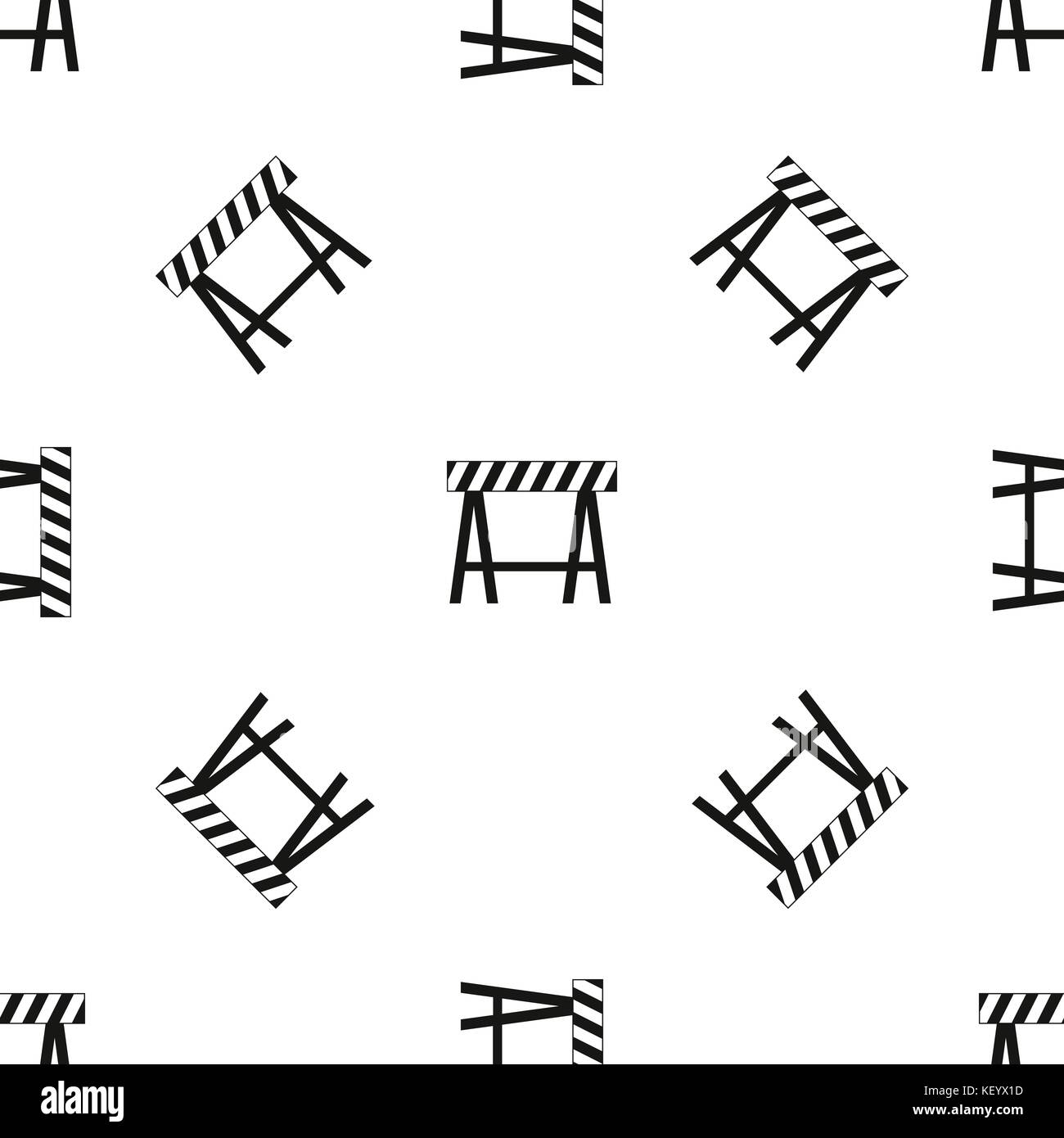 Traffic barrier pattern seamless black Stock Vector Image & Art - Alamy