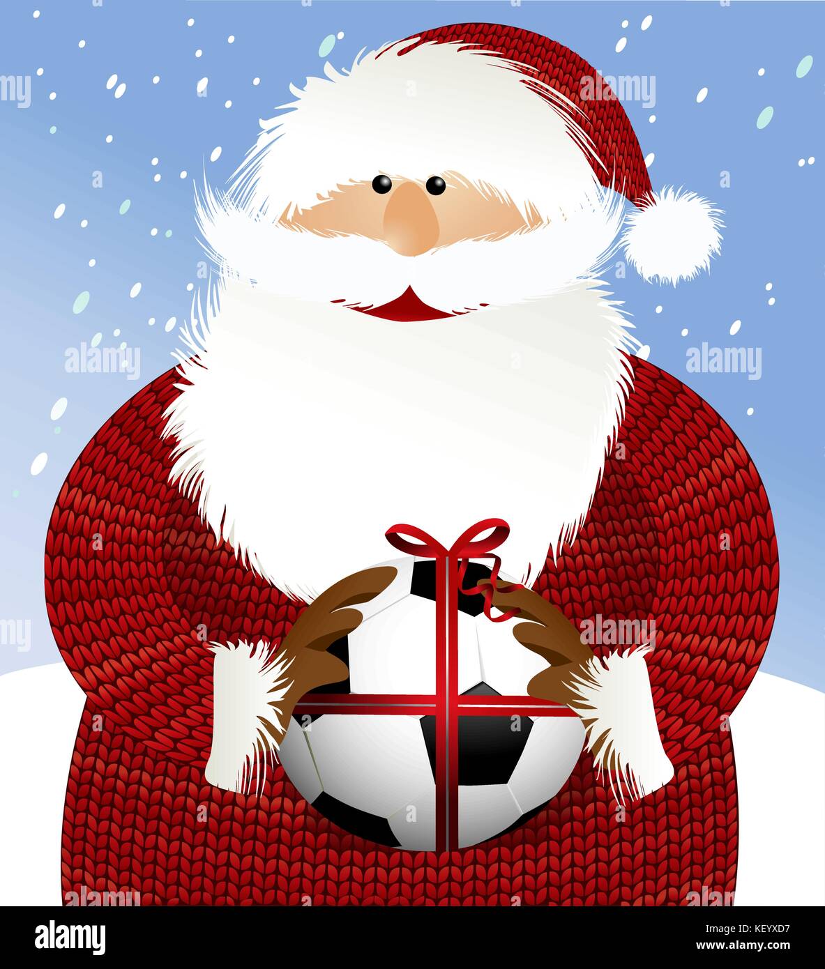 Football christmas background Stock Vector Images - Alamy