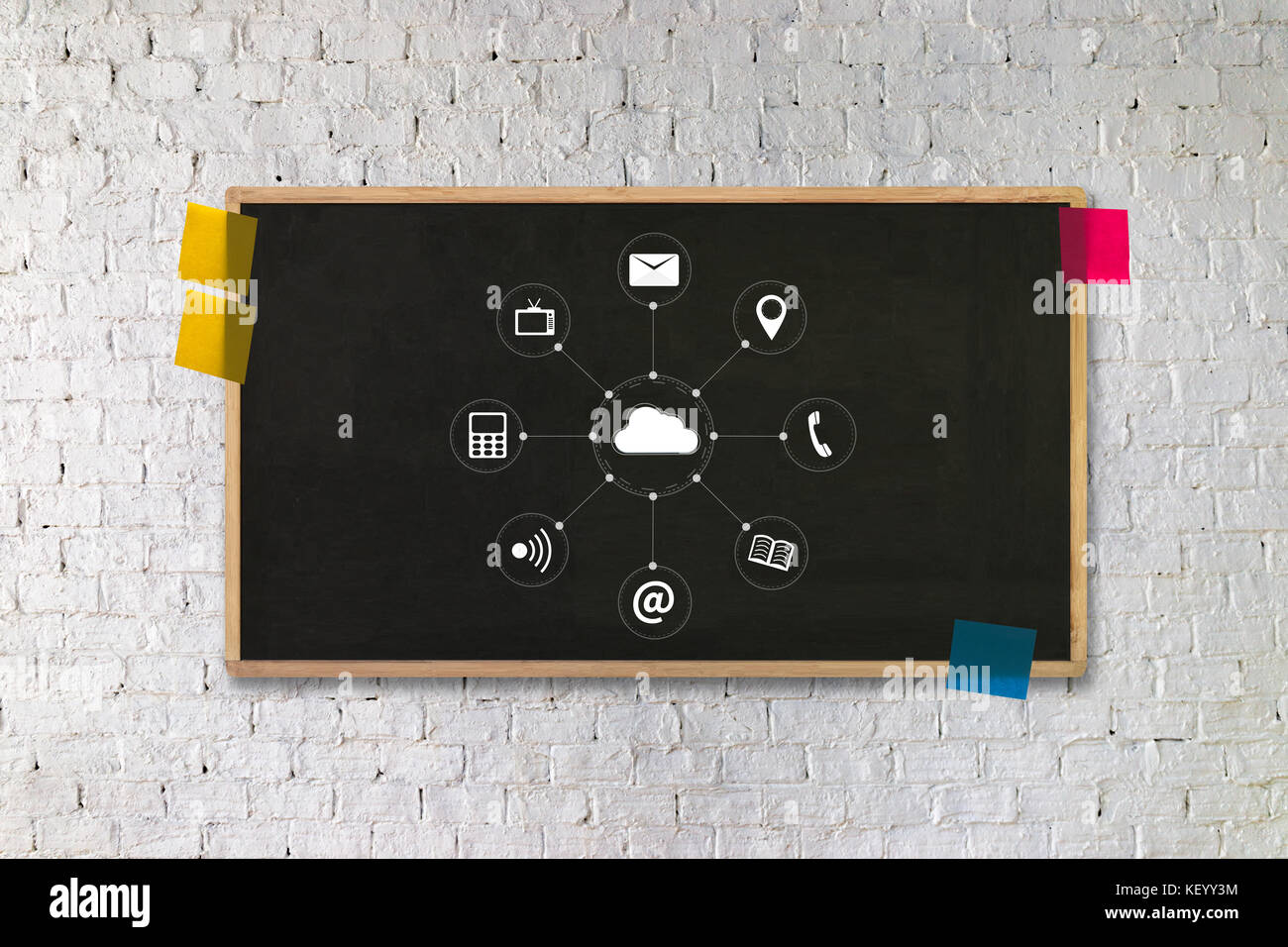 Cloud Computing diagram Network Data Storage Technology Service Stock ...