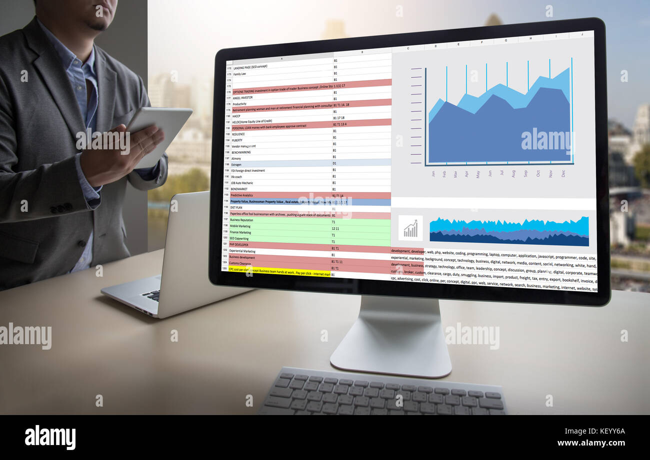 Business Information Technology people work hard Data Analytics ...