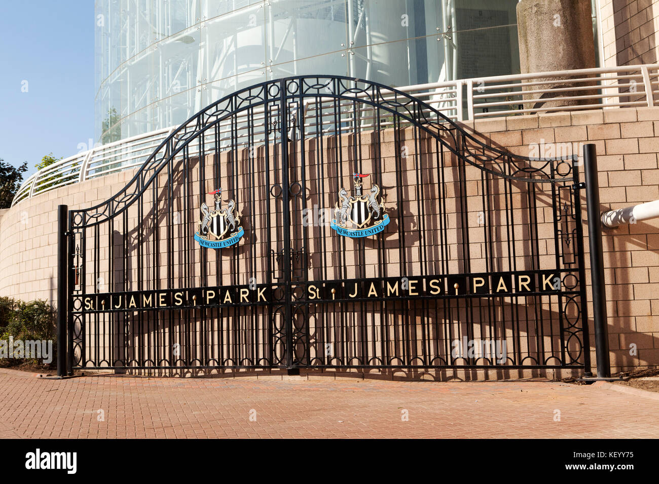 The Newcastle United Football Club gates in Newcastle-upon-Tyne ...