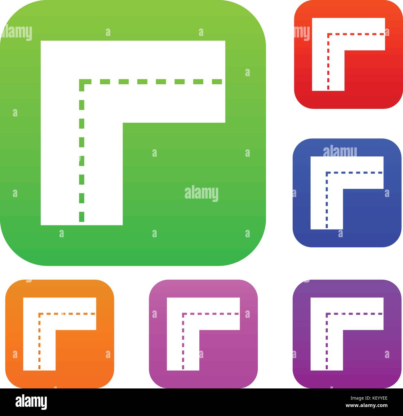 Roadside turning Stock Vector Images - Alamy
