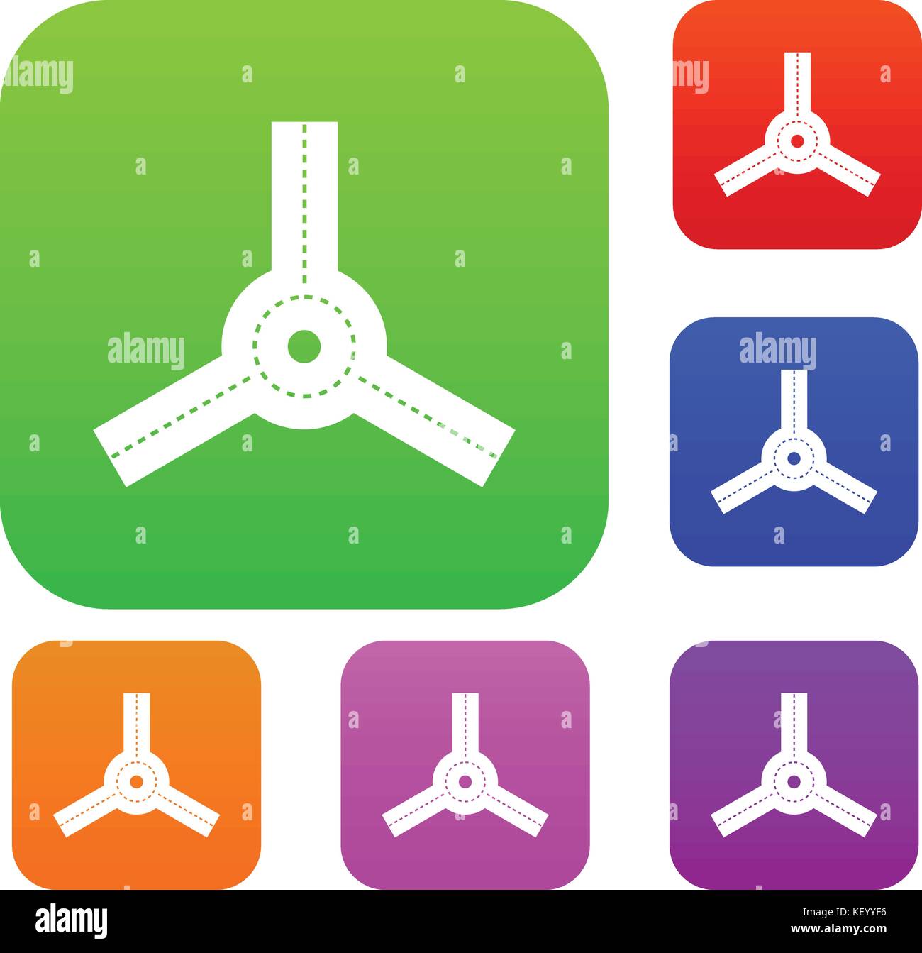 Roundabout set color collection Stock Vector Image & Art - Alamy