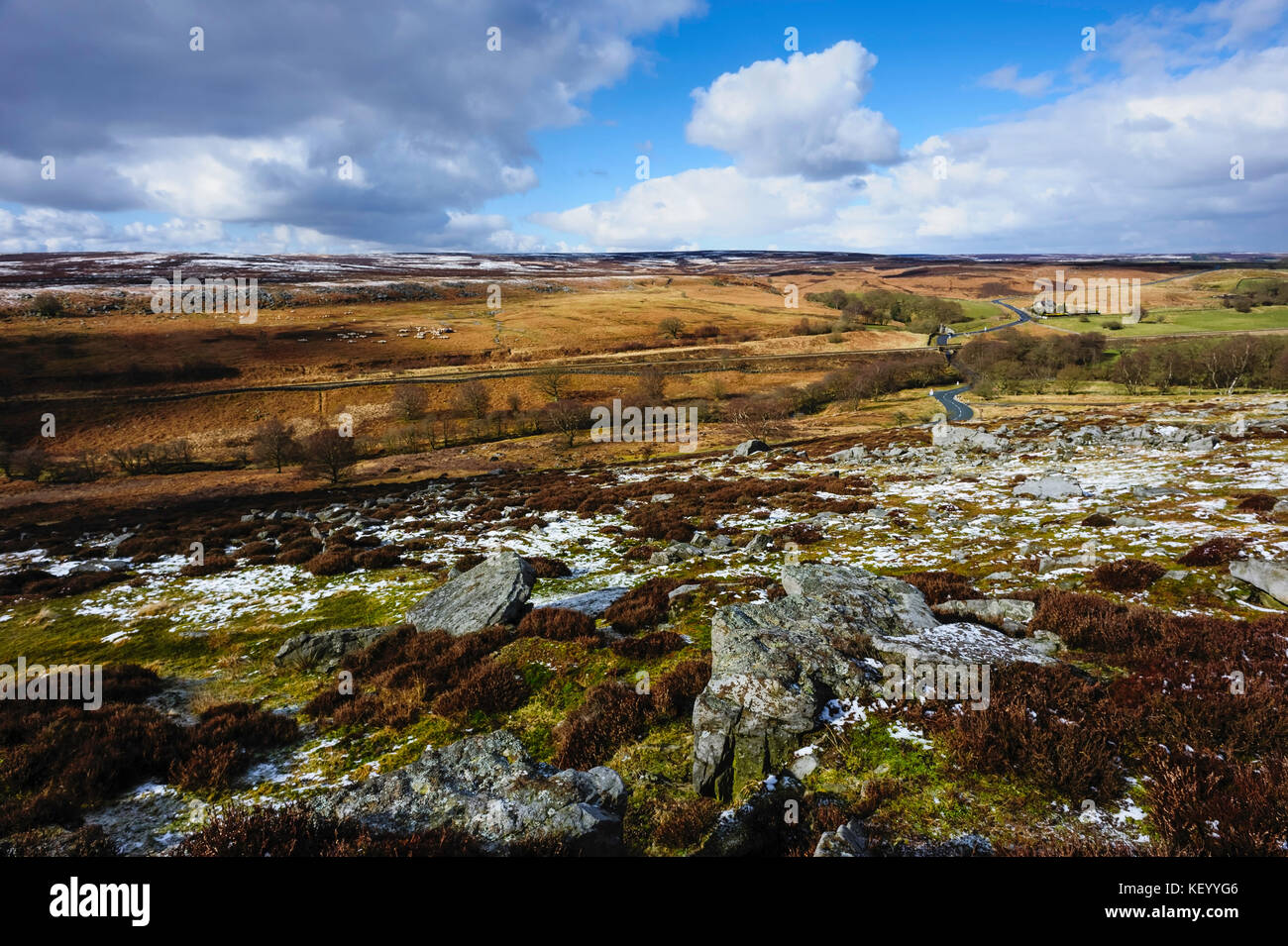 Bleak yorkshire moors in winter hi-res stock photography and images - Alamy