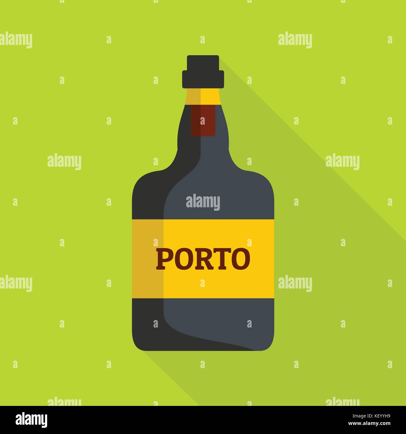 Port wine icon, flat style Stock Vector Image & Art - Alamy
