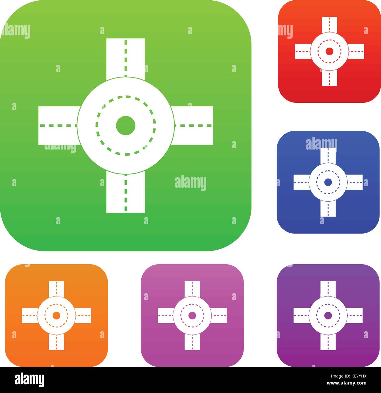 Big road junction Stock Vector Images - Alamy