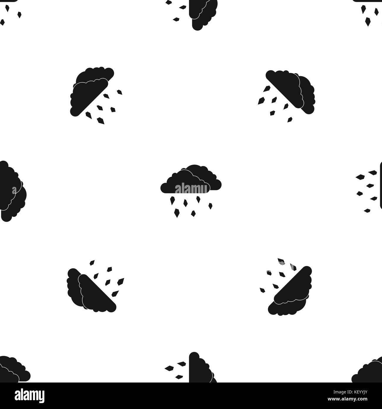 Clouds and hail pattern seamless black Stock Vector Image & Art - Alamy