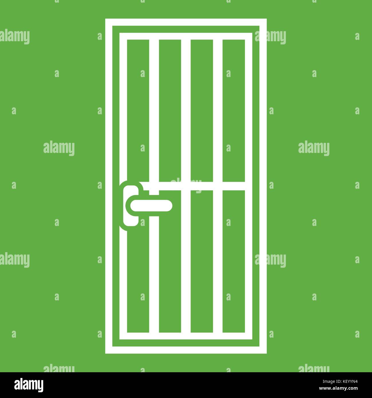 Green prison cell door Stock Vector Images - Alamy