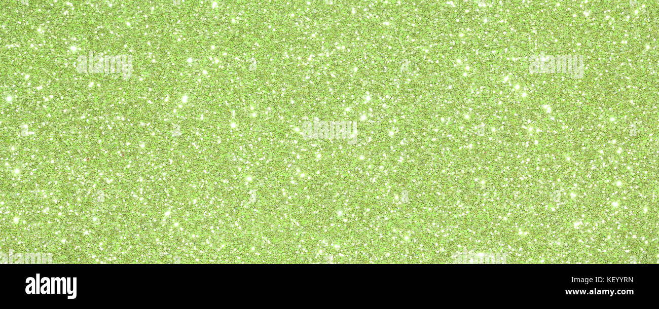 background Green shimmering glittered with glittering lights and ...