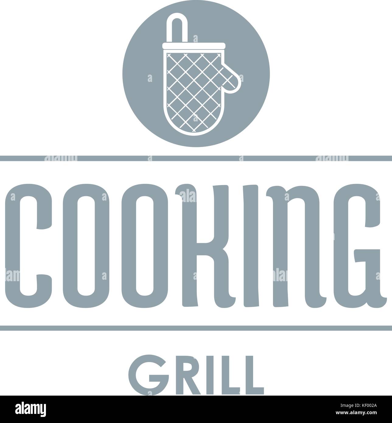 Meat cooking logo, simple gray style Stock Vector Image & Art - Alamy