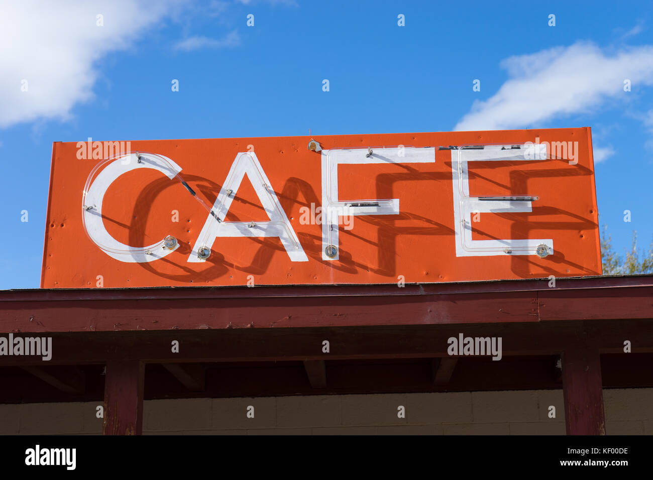 Vintage cafe sign hi-res stock photography and images - Alamy
