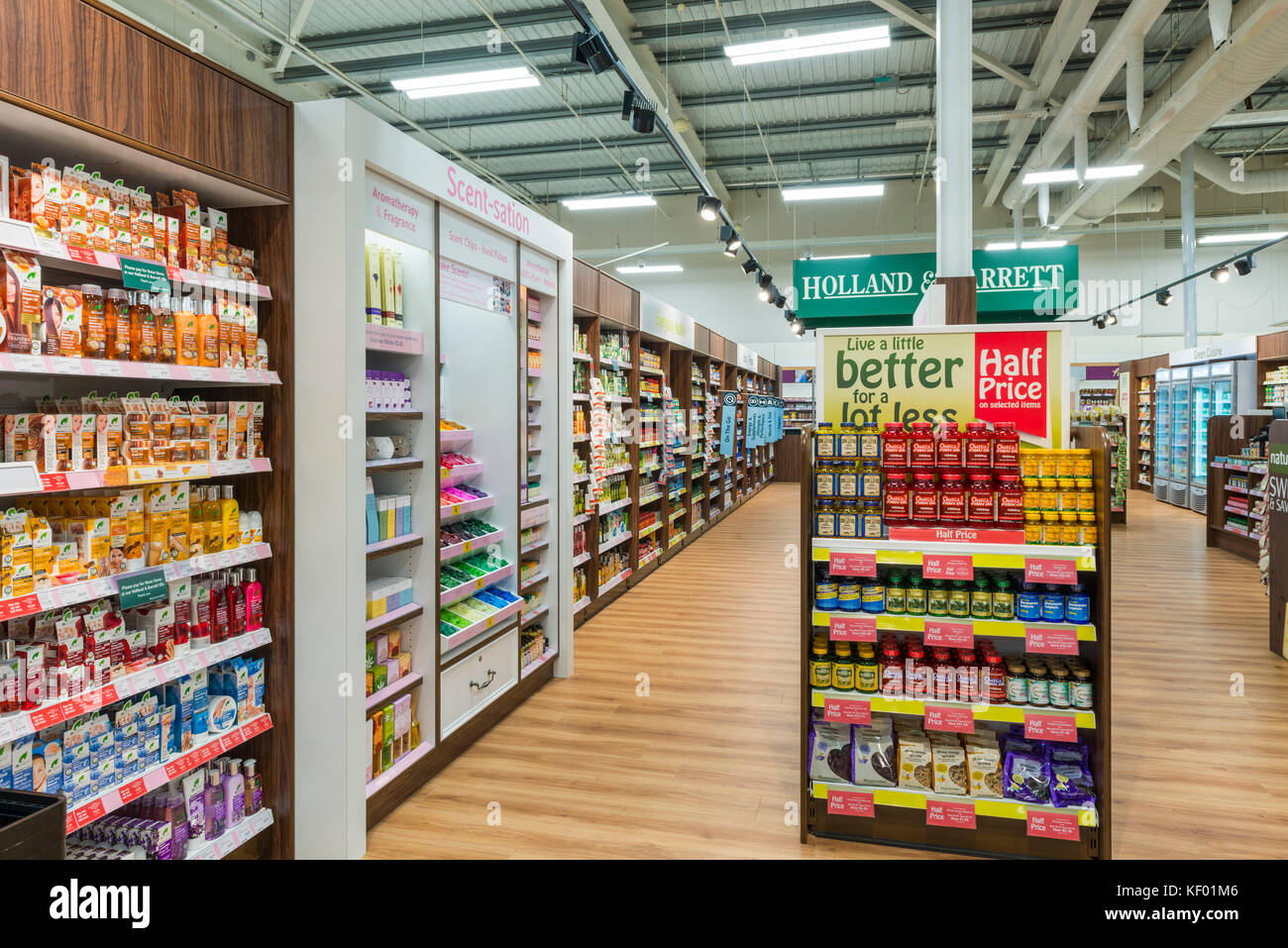 Holland and Barrett health food store in a Tesco Supermarket Stock ...