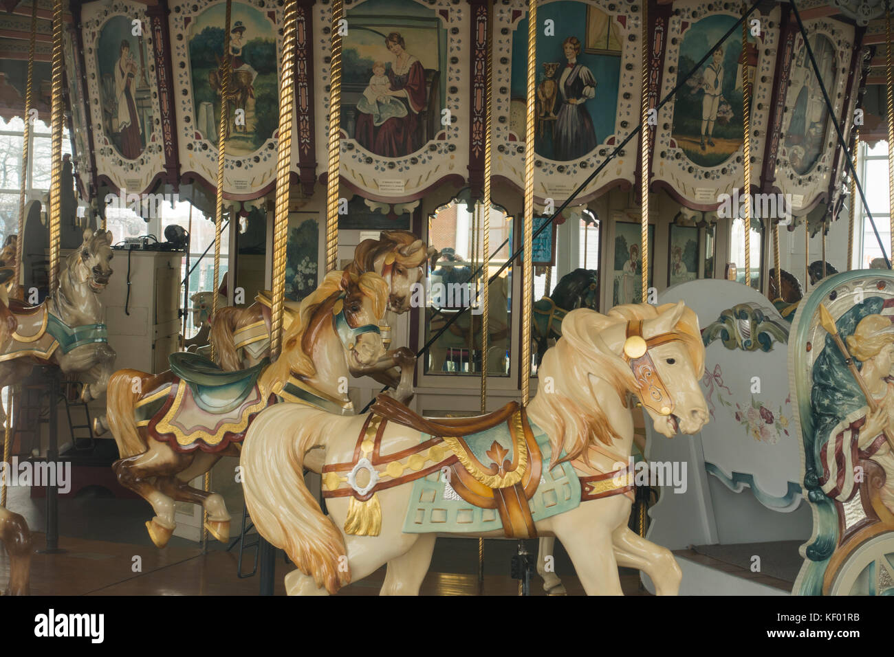 Hampton carousel virginia Stock Photo - Alamy