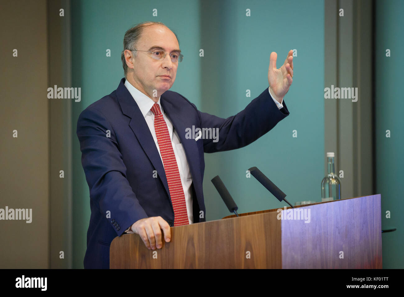 Xavier Rolet, the CEO of the London Stock Exchange Group during a talk ...