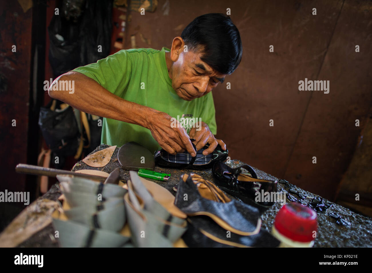 Leather making process hi-res stock photography and images - Alamy
