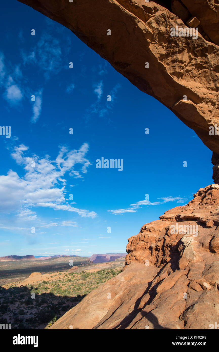 North window arch in the Arches National Park, Utah, USA Stock Photo ...