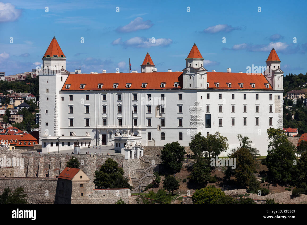 Slovakia, Bratislava Castle (Bratislavsky Hrad), historic city landmark ...